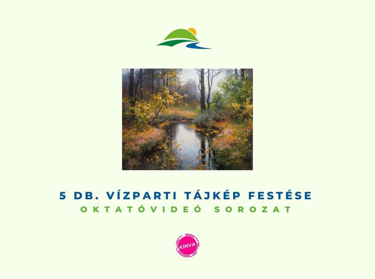 Tükröződések: 5 db. Vízparti Tájkép Festése Online Oktató videók ...